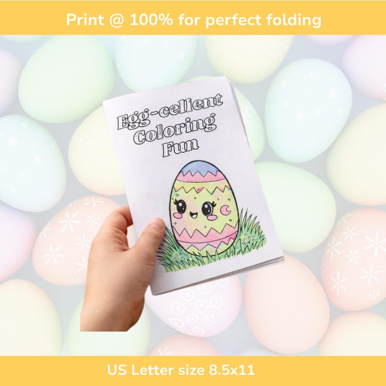 Mini Easter Coloring Book Printable Bundle for Kids Basket Fillers ...