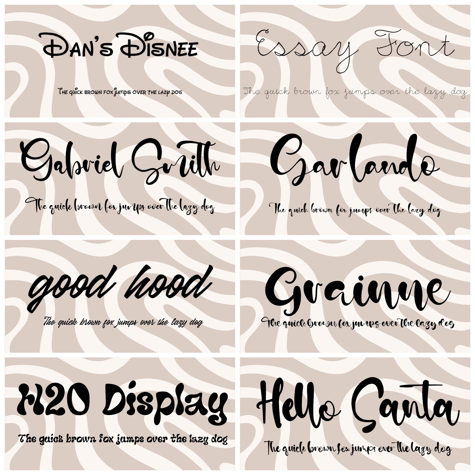 Crafting Handwritten Font Bundle, Cricut Fonts, Procreate Fonts, Canva ...