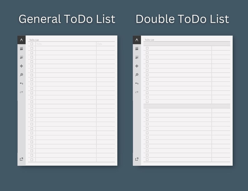 Remarkable 2 to Do List Templates, Minimalistic Daily to Do List Pdf - Etsy