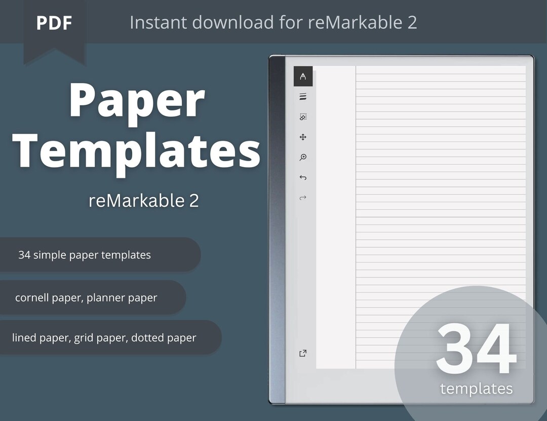 Remarkable 2 Paper Templates, Remarkable Note Taking Paper - Etsy