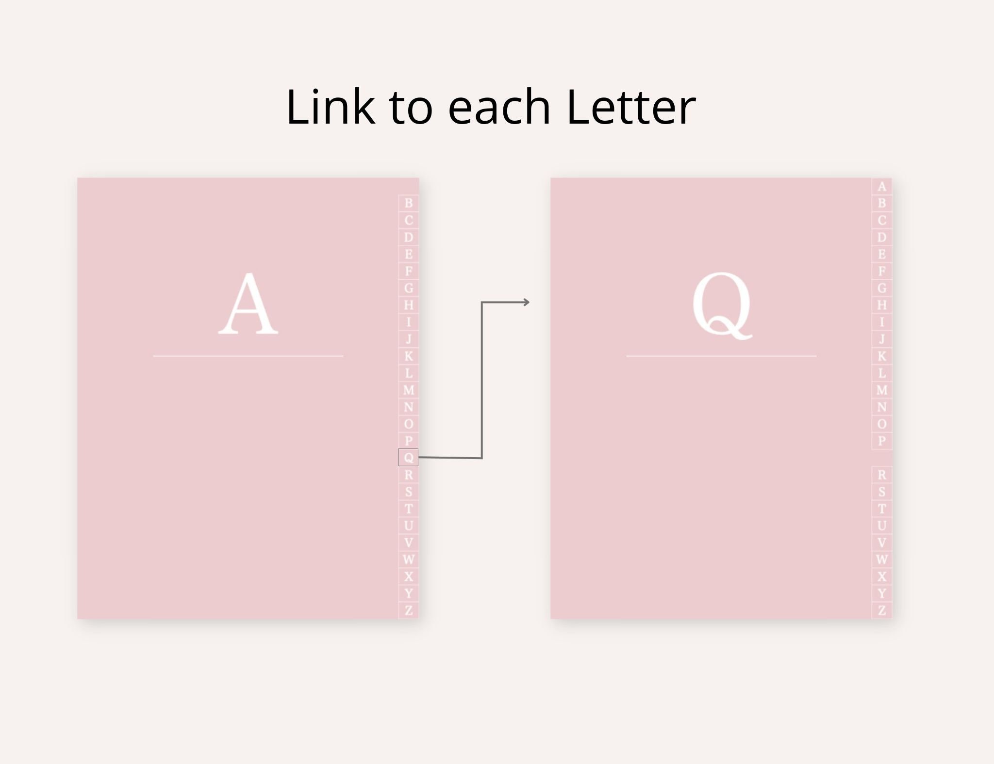 A to Z Digital Notebook Filing System Alphabetic Index - Etsy