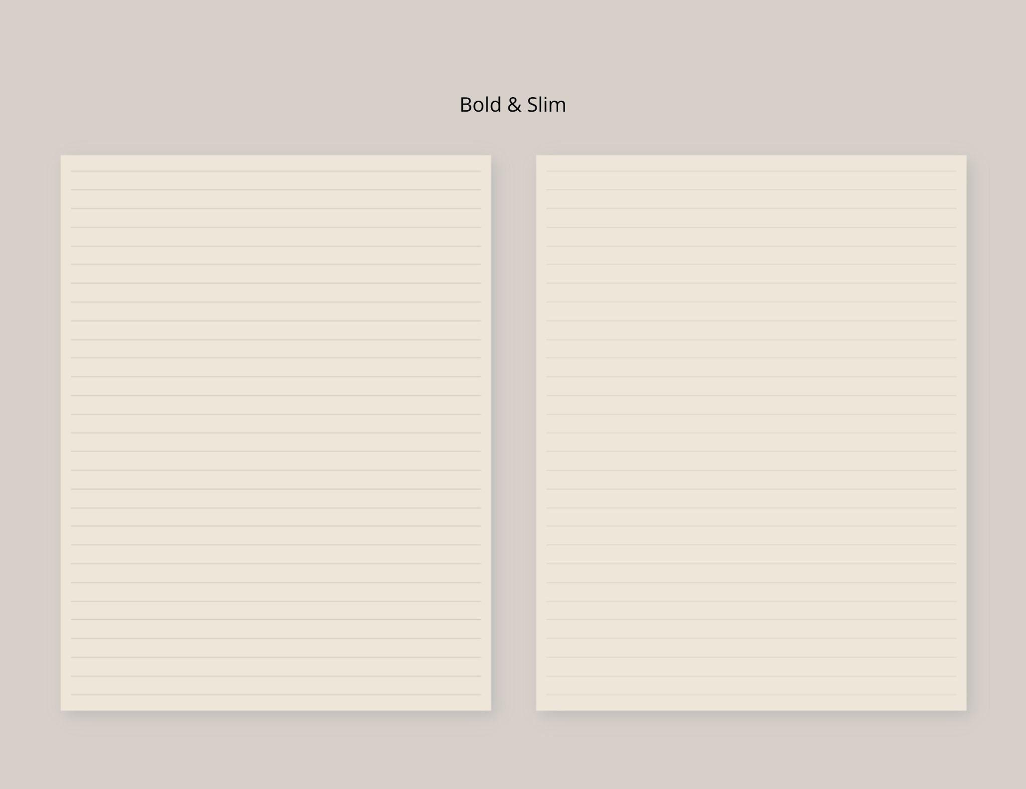 Color Paper Templates for Goodnotes and Notability, Minimalistic ...