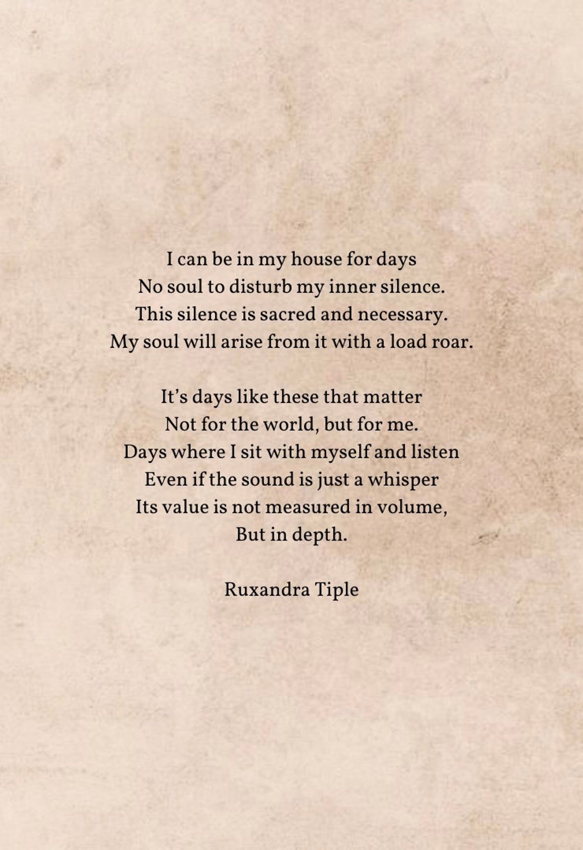Poem About Solitude - Etsy