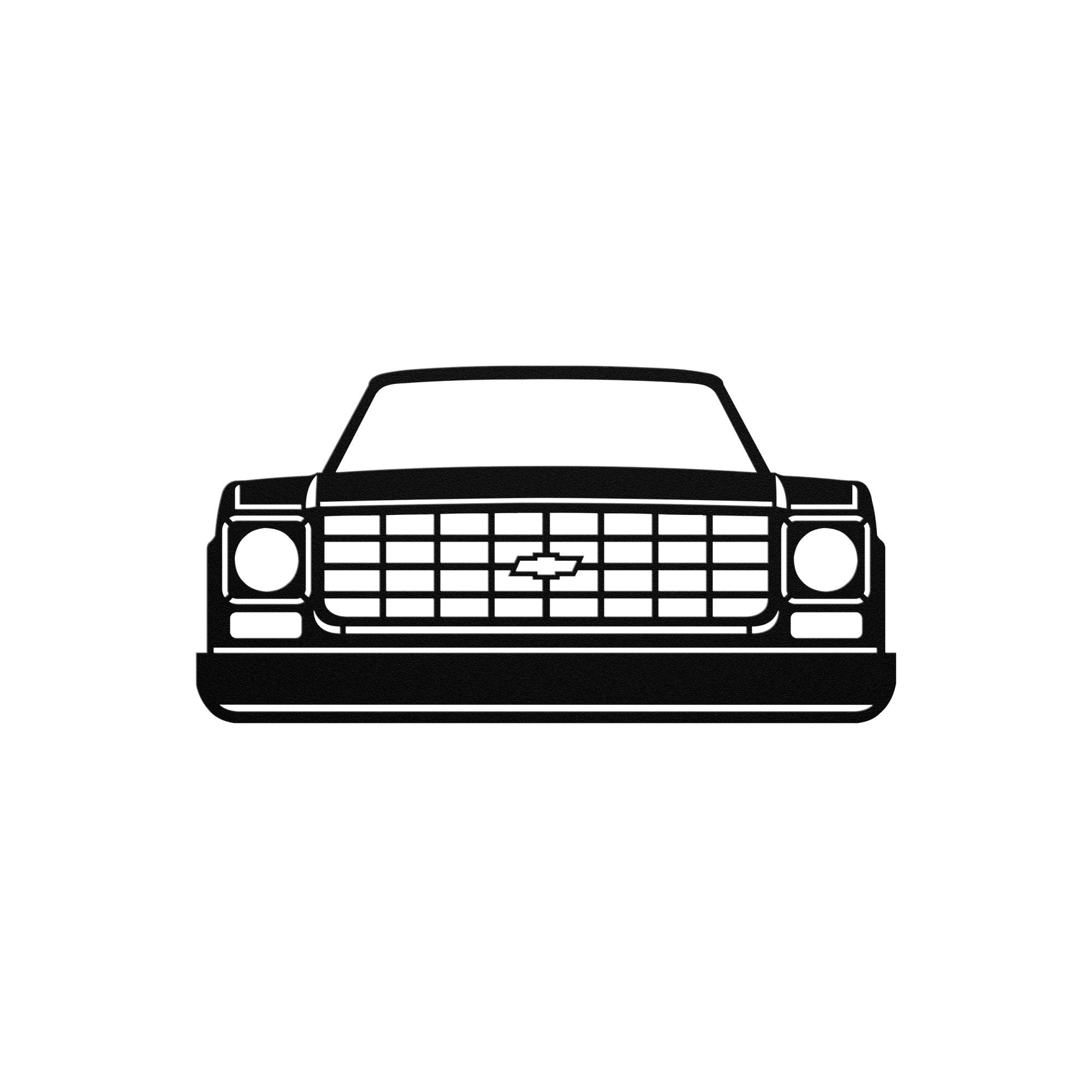 79' Chevy Front Profile Metal Sign - Etsy