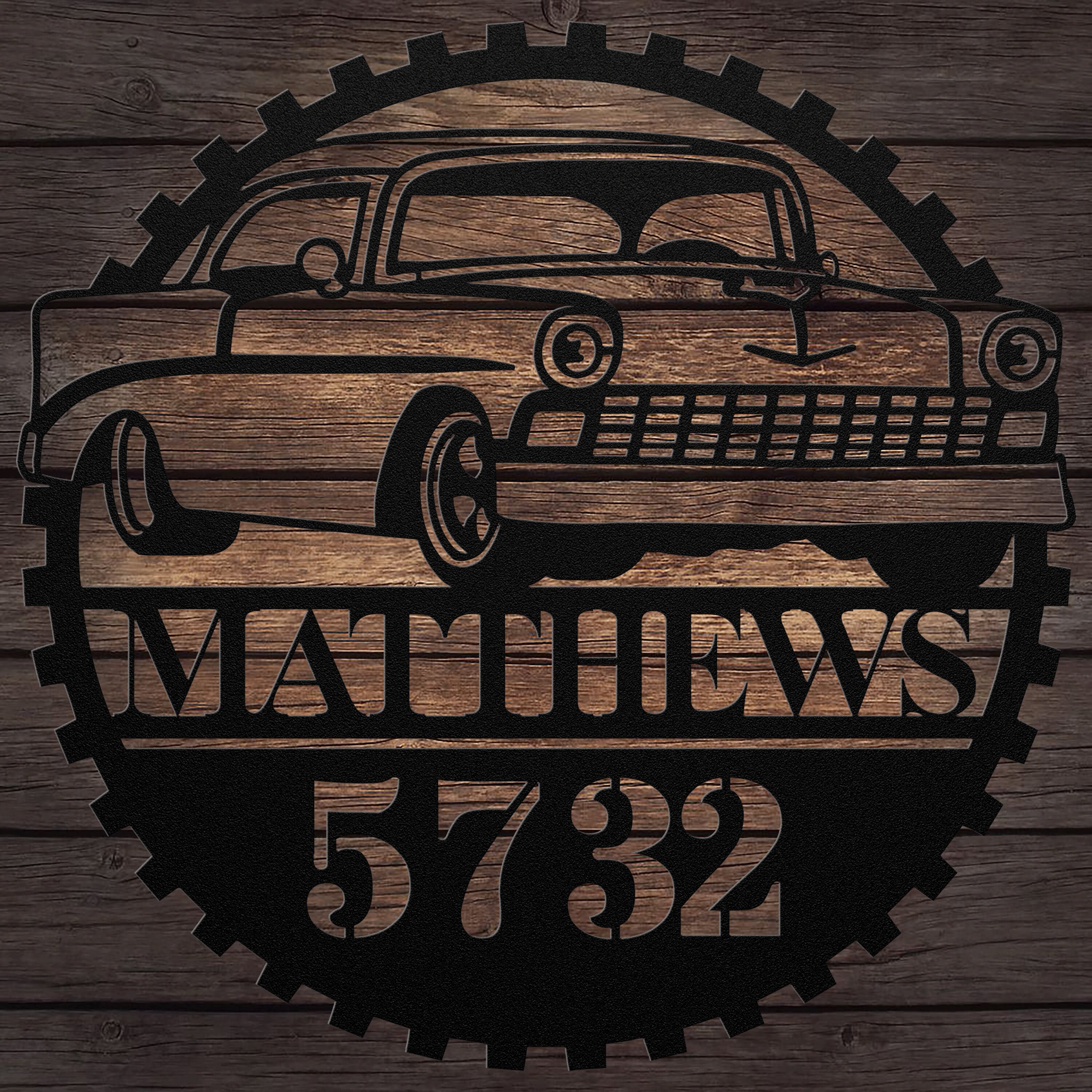 56' Chevy Personalized Address Sign - Etsy