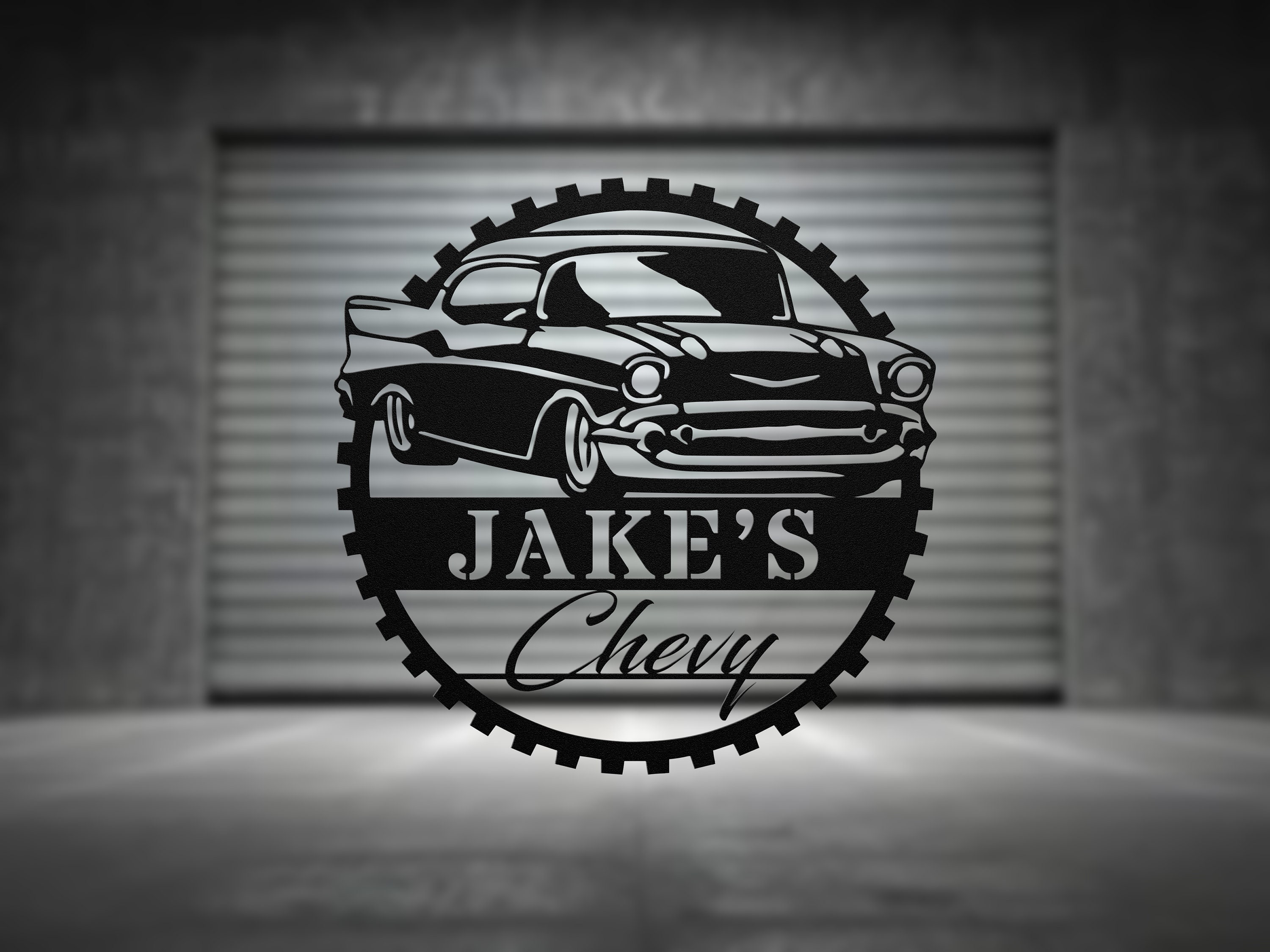 Personalized '57 Chevy Metal Wall Art - Etsy