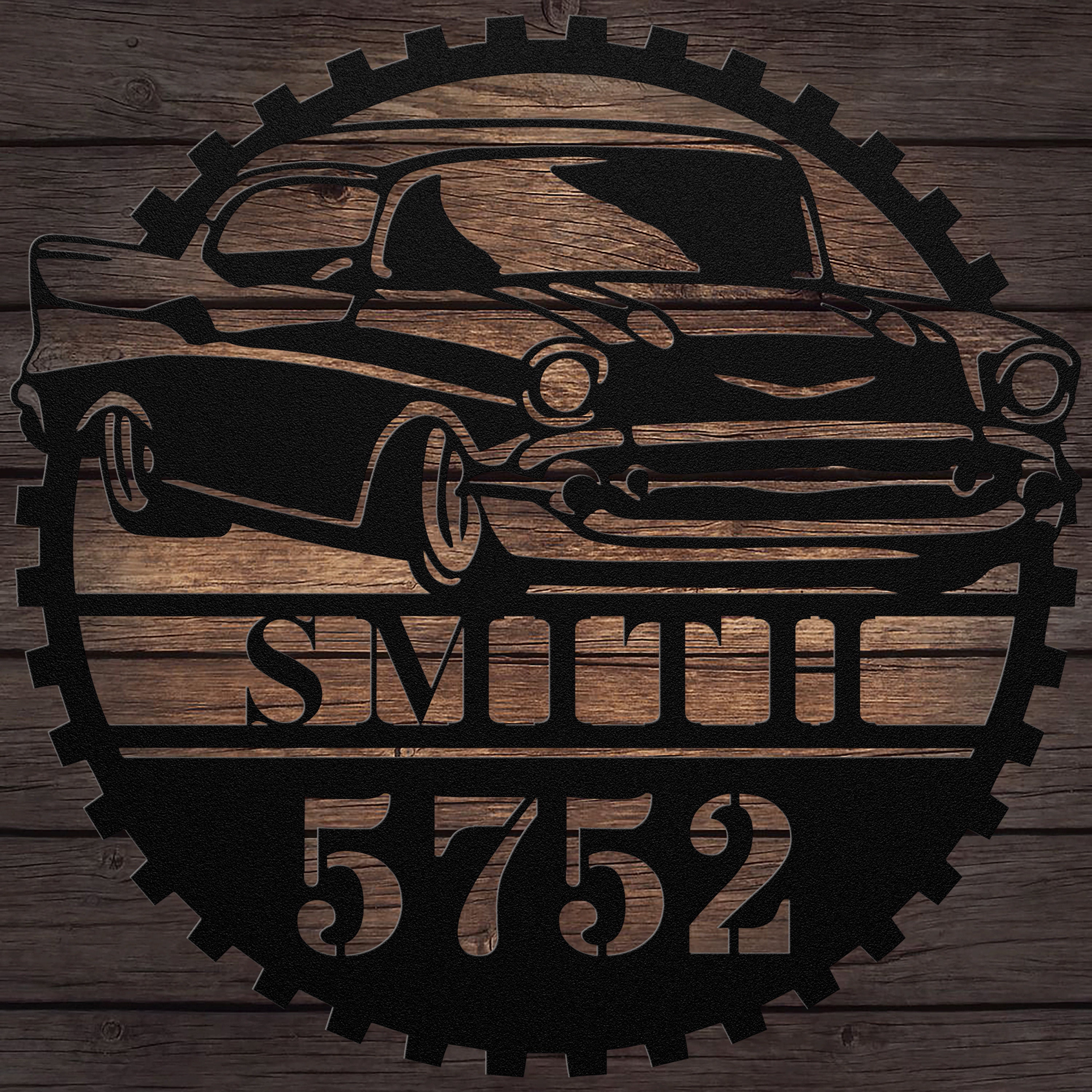 57' Chevy Personalized Address Sign - Etsy