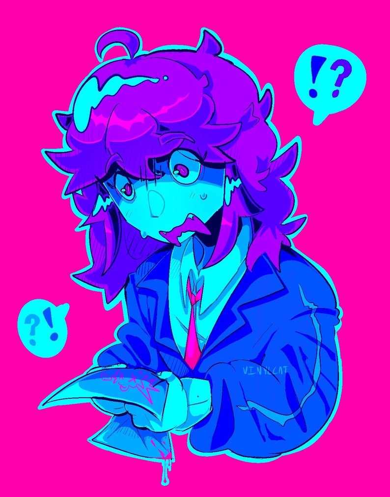 Neon Cell Shaded Furry and Human Digital Art Commissions - Etsy