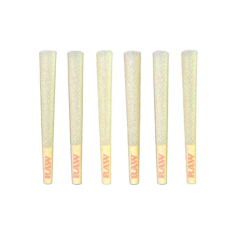 Natural Pre Rolled Cones 1 1/4 Size | RAW Classic | Standard Size | 6 ...