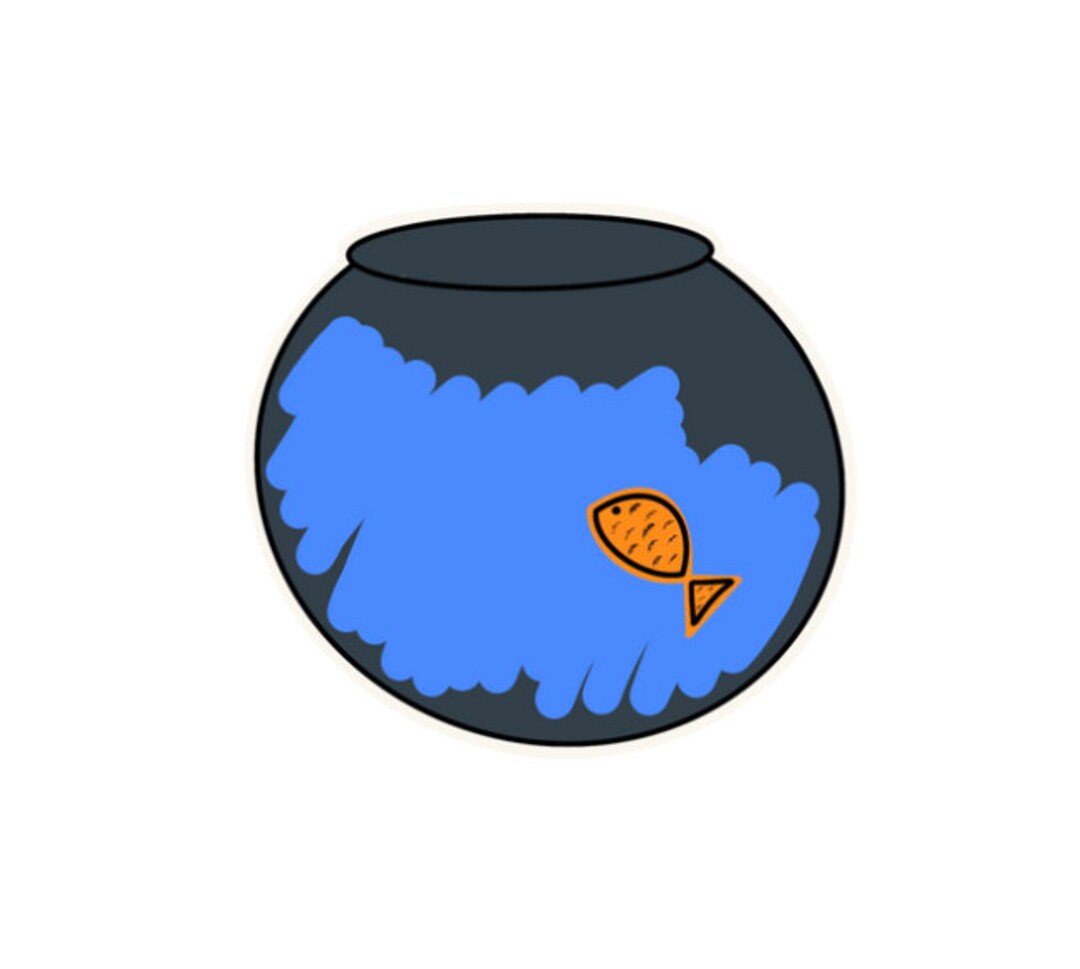 Fishbowl Digital Sticker! - Etsy