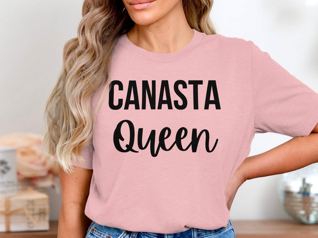 Canasta Queen T-shirt, Fun Card Game Shirt, Canasta Player Tee, Card ...