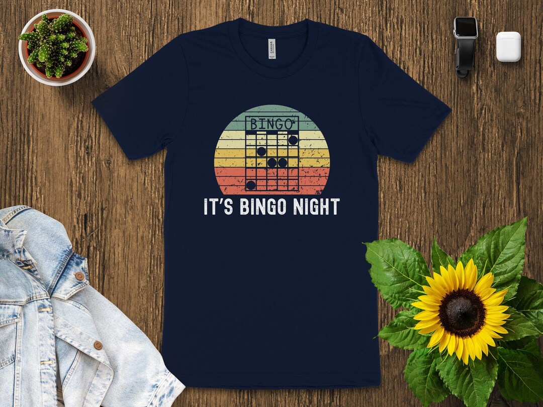 It's Bingo Night T-shirt, Vintage Bingo Lover Shirt, Fun Bingo Game Tee ...