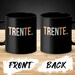Cute Trente French 30th Birthday Graphic Mug, Parisian Themed Birthday ...