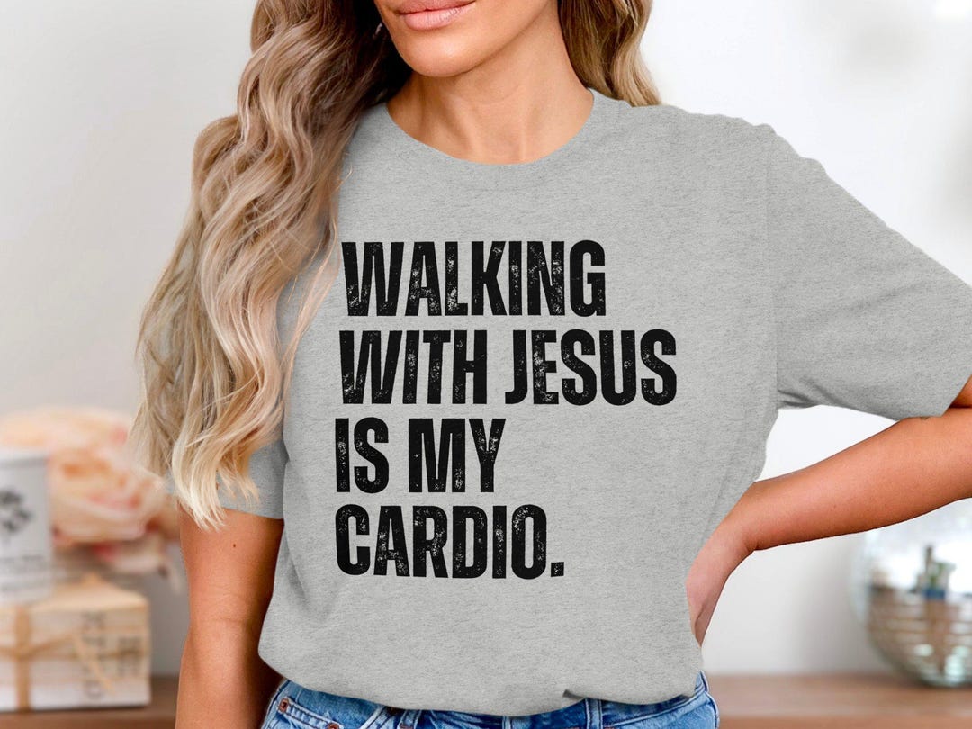 Faith T Shirt, Christian Workout Shirt, Jesus Cardio Tee, Inspirational ...