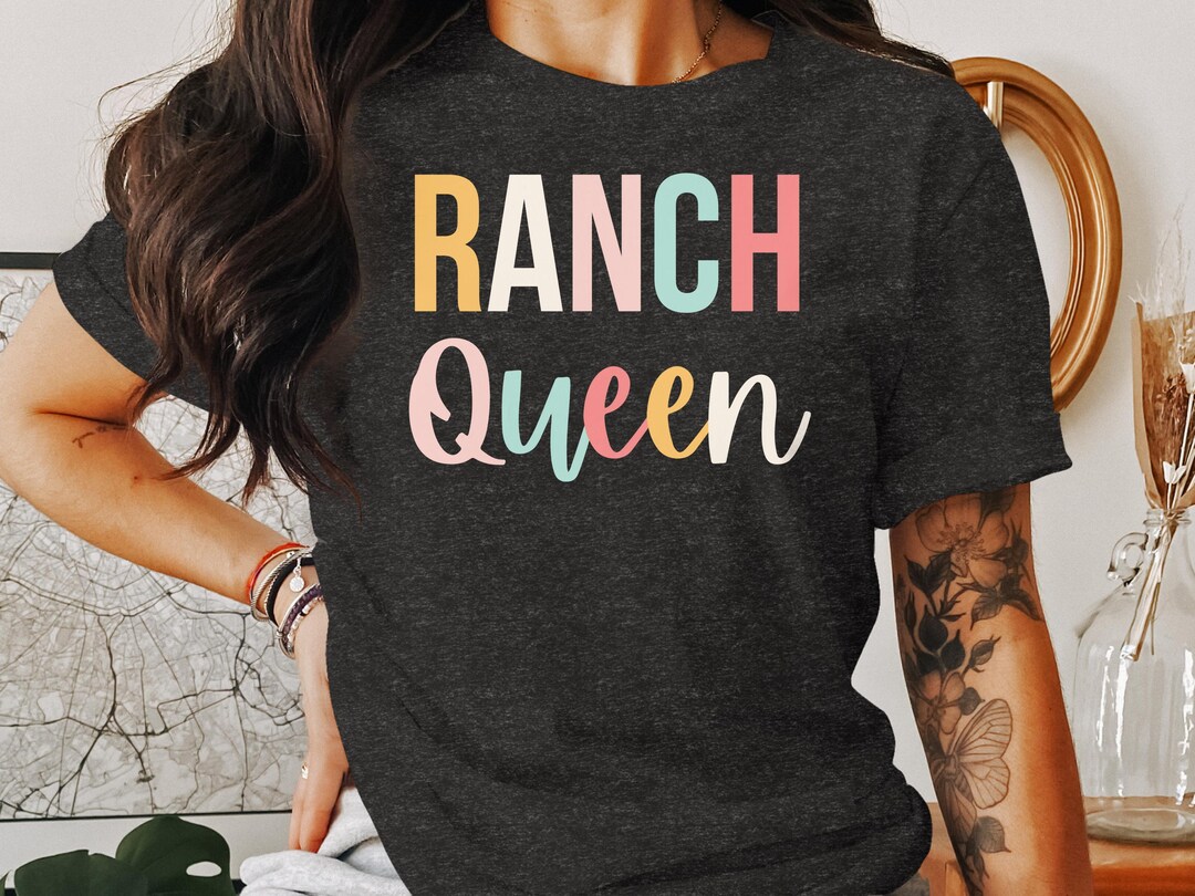 Ranch Queen Graphic Tee, Western Style T-shirt, Country Life Shirt ...
