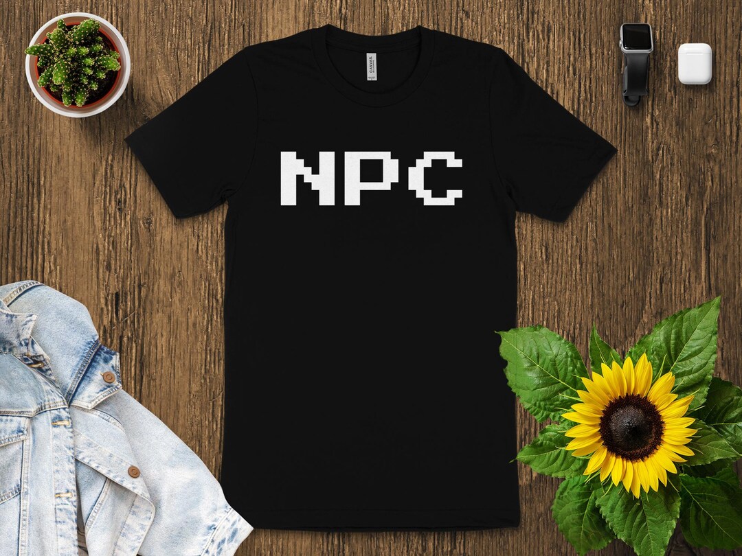 Funny NPC Gamer Shirt, Retro Video Game Tee, Unique Gamer Gift, NPC ...