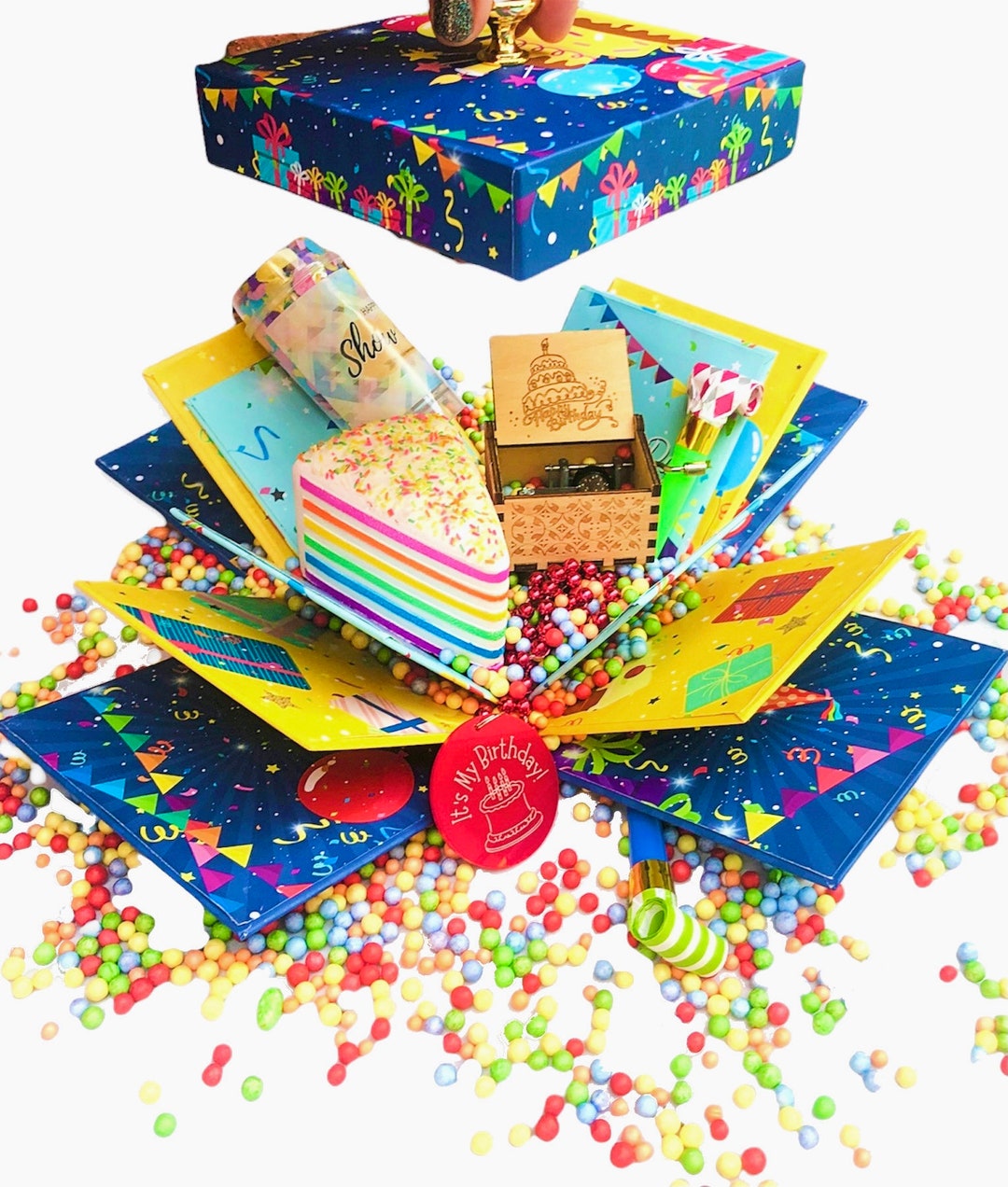 Birthday Surprise Explosion Box - Etsy