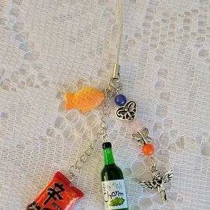 Korean Soju Phone Charm - Etsy