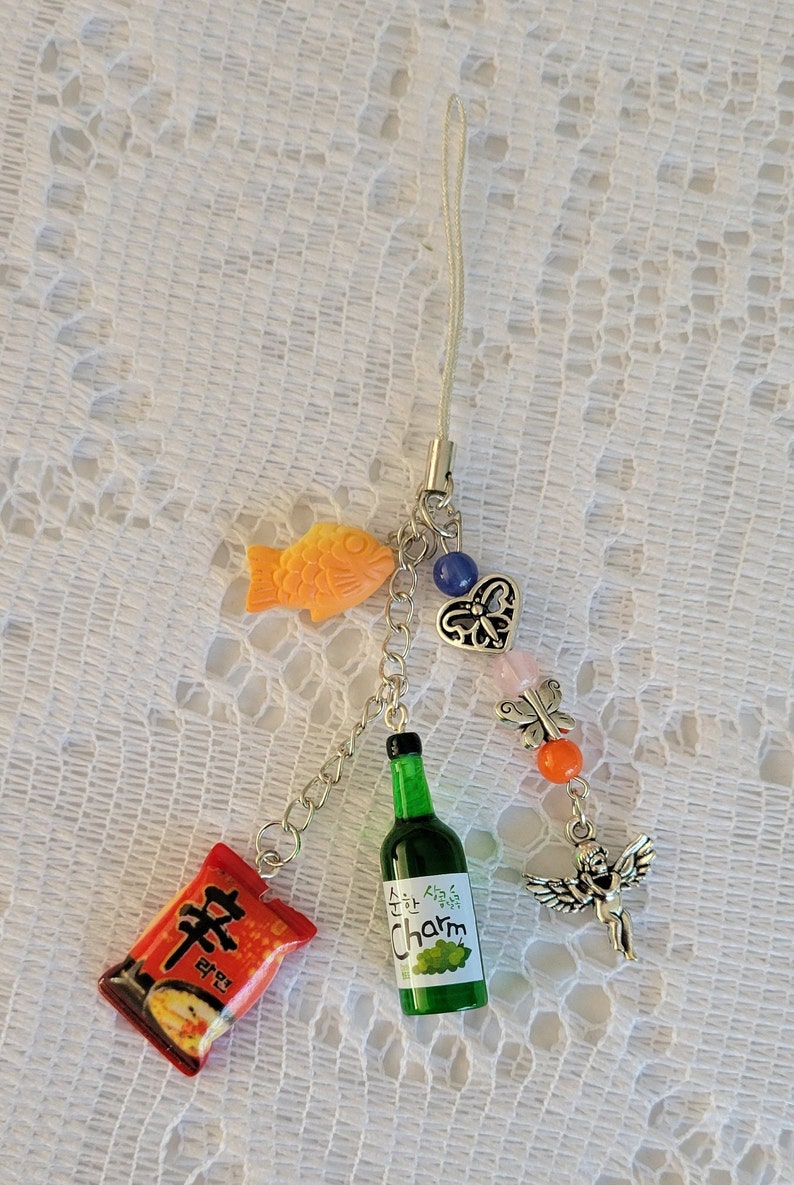 Korean Soju Phone Charm - Etsy