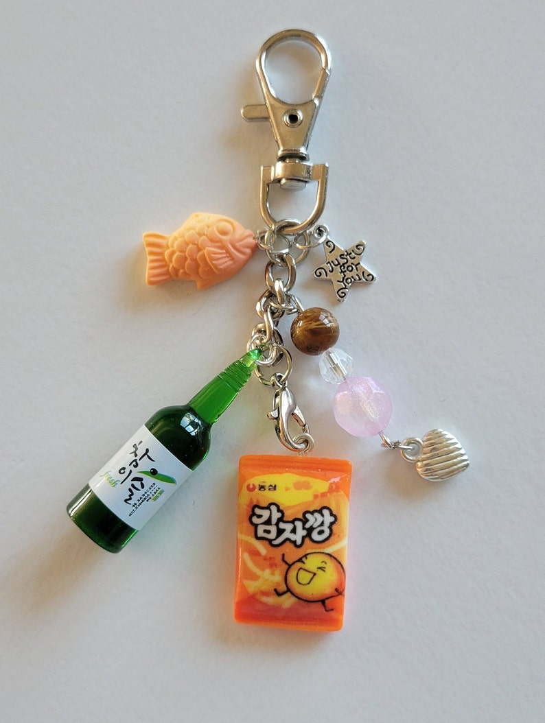 KOREAN SOJU,SNACK Keychain - Etsy