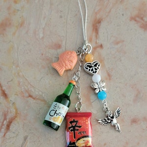 Korean Soju Phone Charm - Etsy