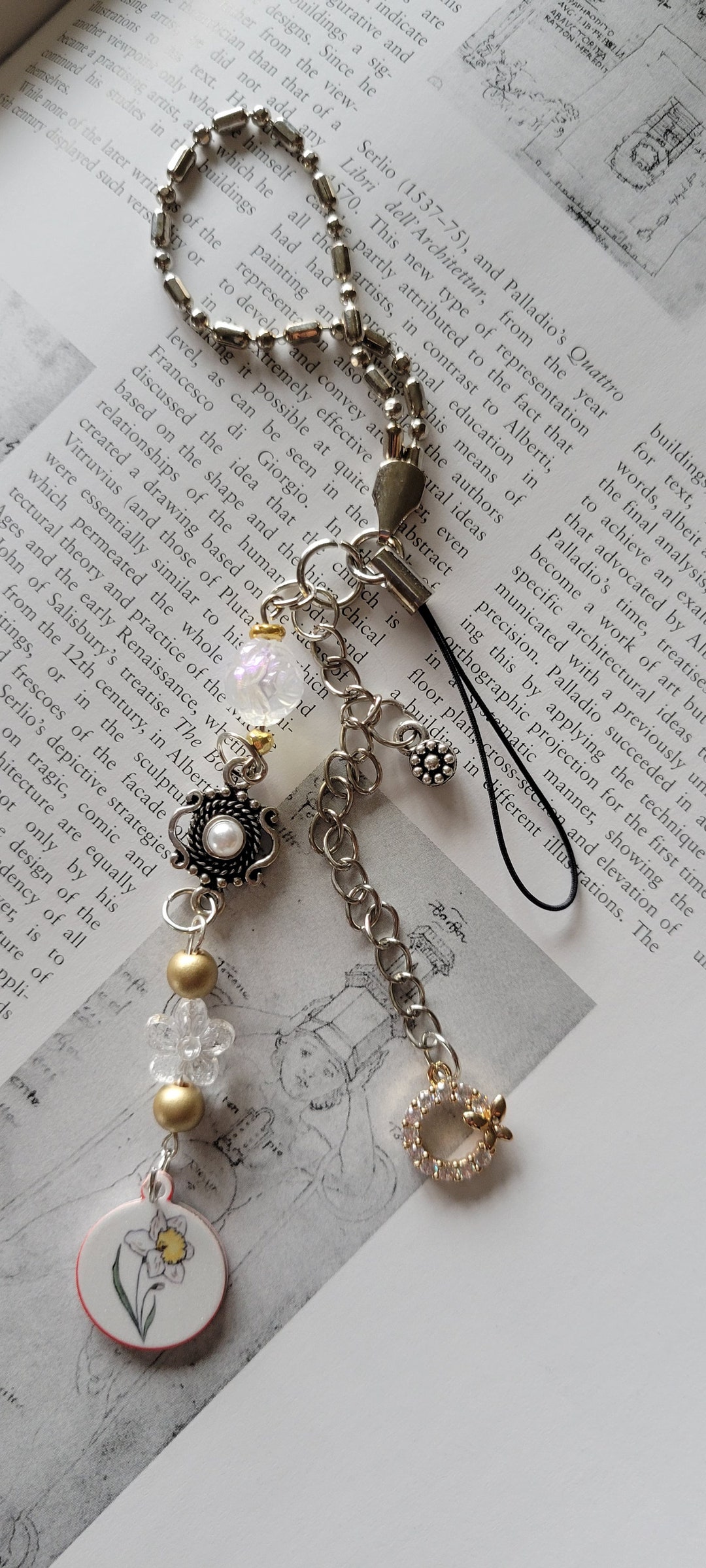 Birth Flower Phone Charm - Etsy