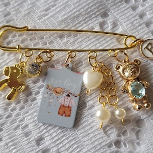 It's a Boy/girl Pin Brooch/baby Shower Gift/personalized Charm - Etsy