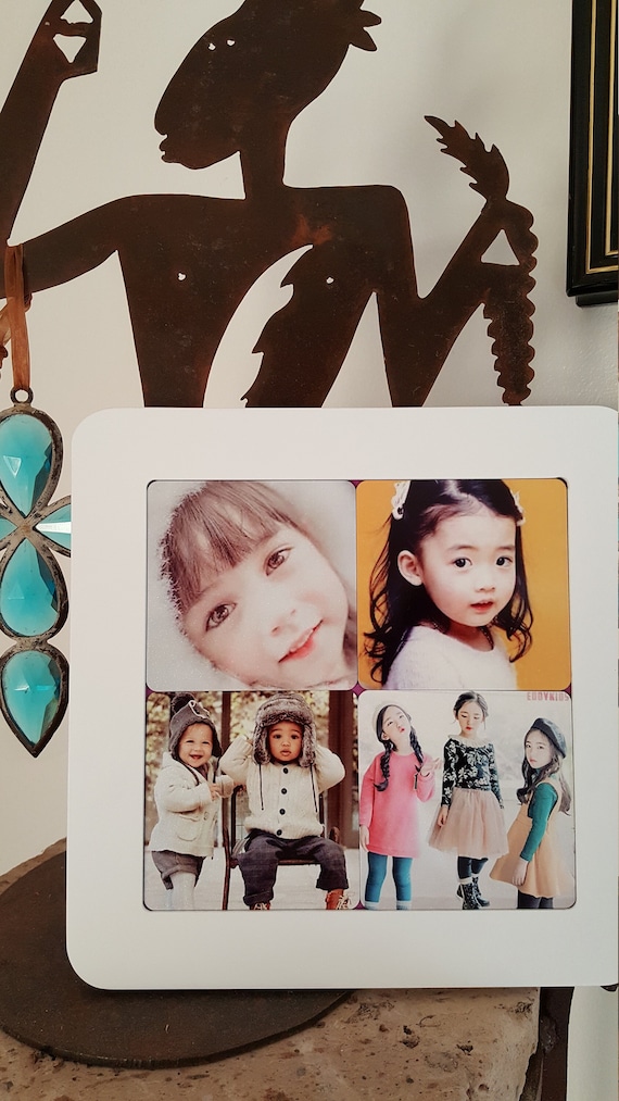 Custom Aluminum Magnet Photo Frame/4 Photos. | Etsy