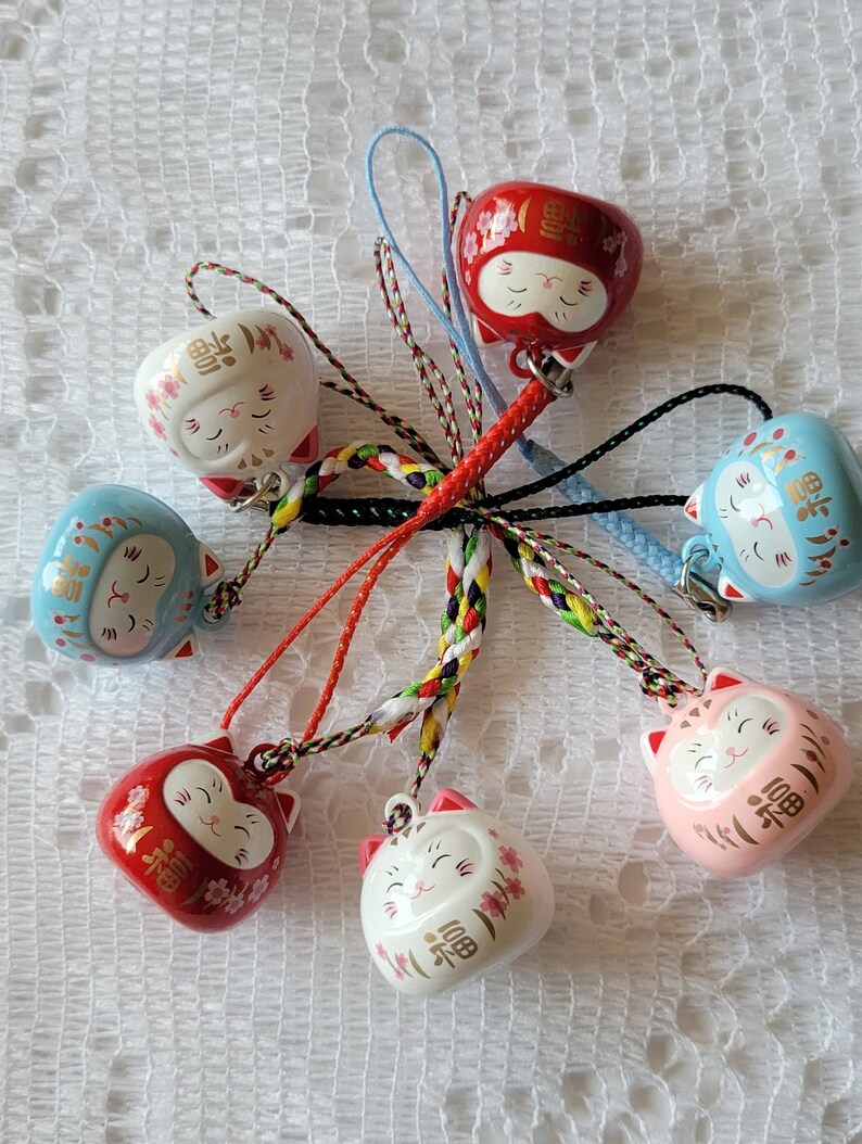 Lucky Cat Phone Charm - Etsy