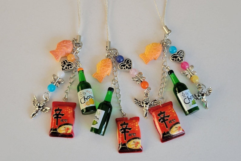 Korean Soju Phone Charm - Etsy