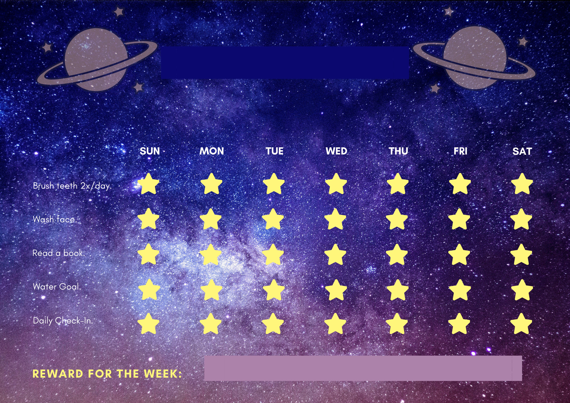 Goals & Reward Charts - Etsy