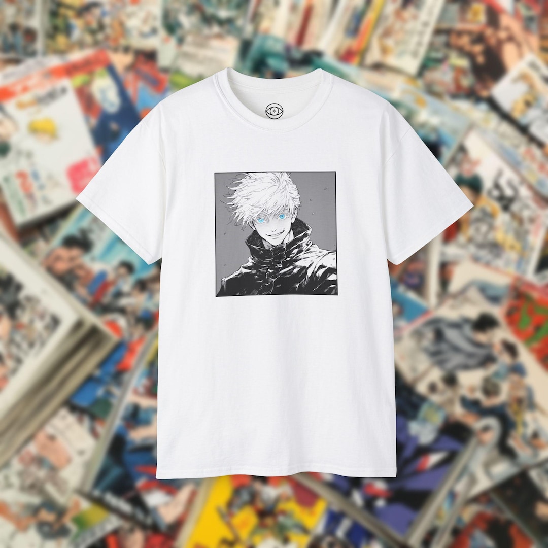 Satoru Gojo Jujutsu Kaisen T-shirt Custom Anime Fan Gift Handmade Manga ...