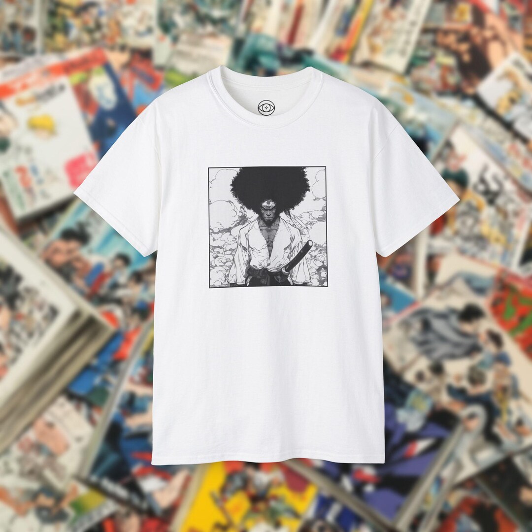 Rokutaro Afro Samurai T-shirt Custom Anime Fan Gift Handmade Samurai ...