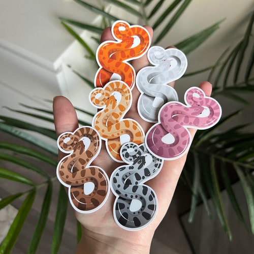 Milk Snake Stickers 6 Morphs Normal Albino Anery - Etsy