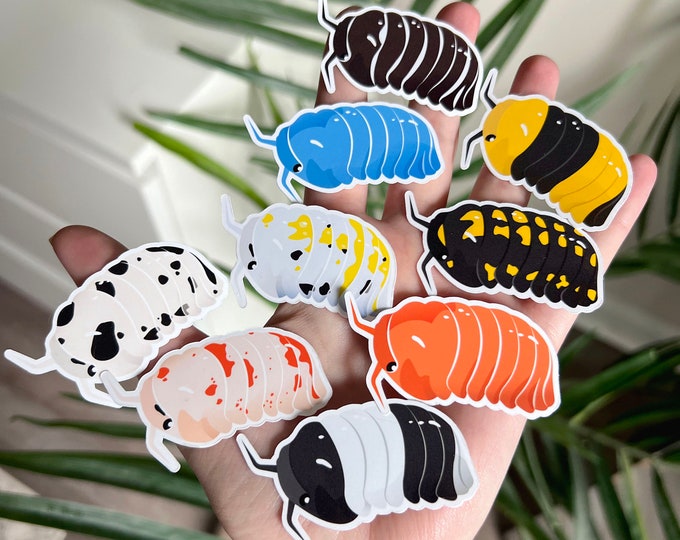 Isopod Stickers | 9 Colors | Panda, Dairy Cow, Rubber Ducky, Magic ...