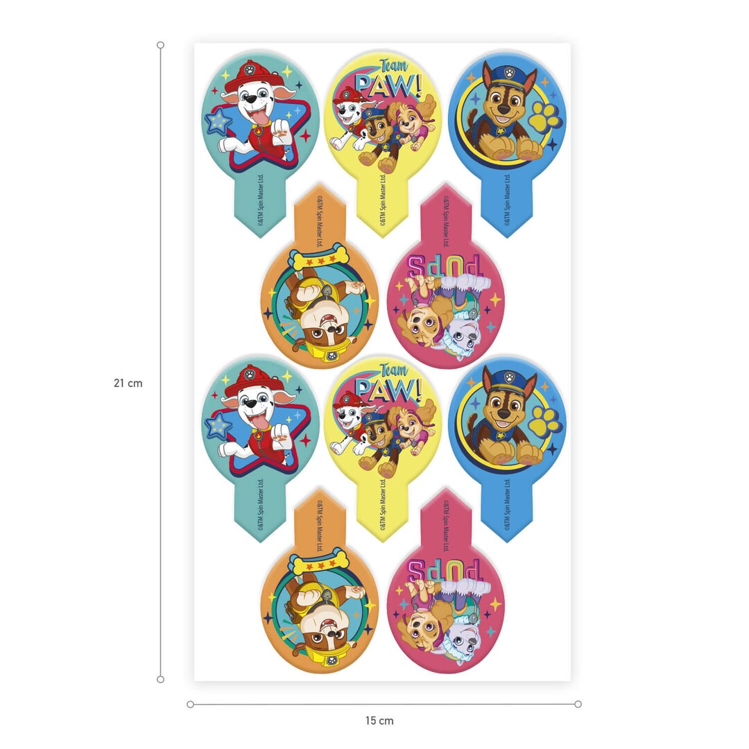 Edible Pins Paw Patrol, 20 Pieces, Cake Decoration Muffins - Etsy