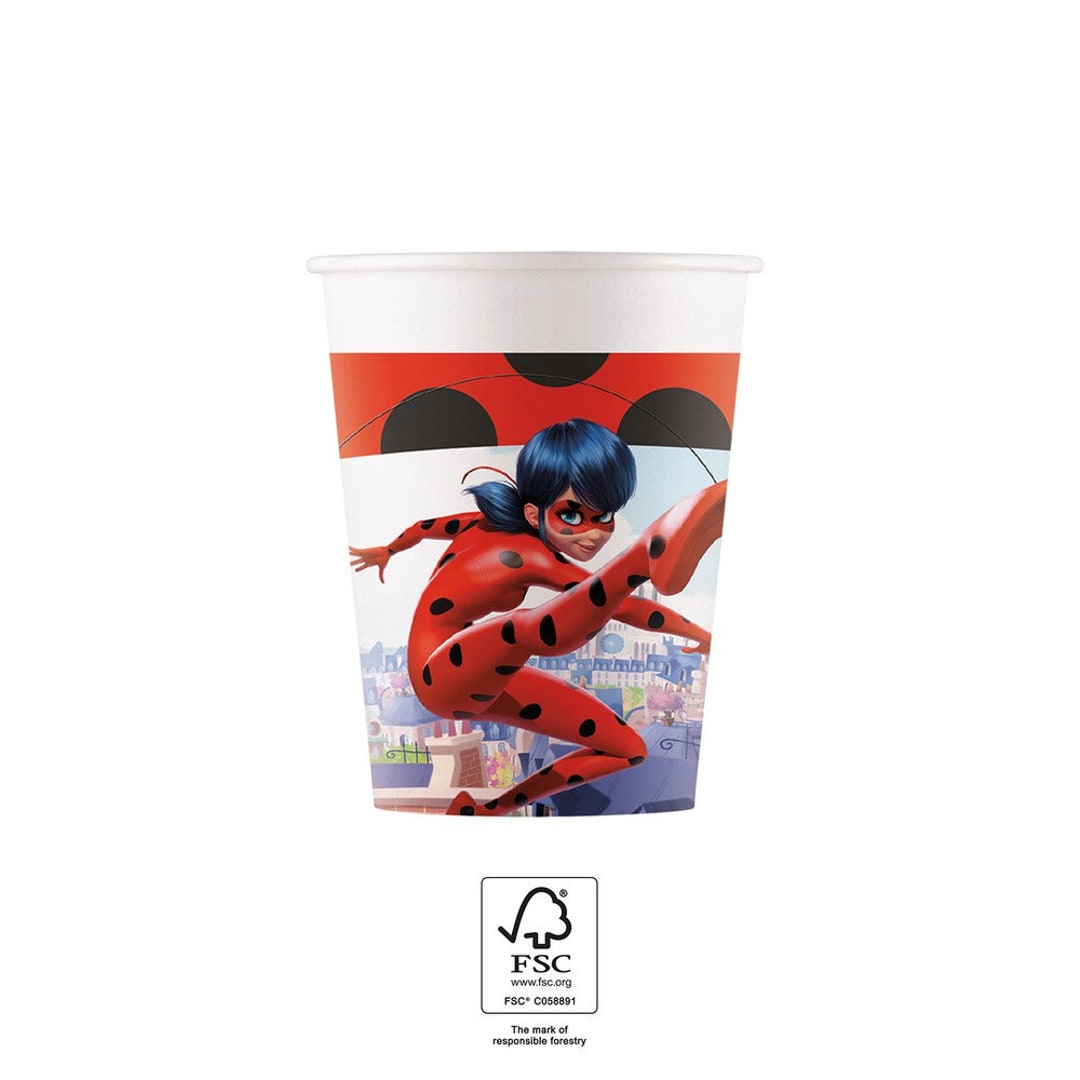 Mug FSC Miraculous Ladybug 200ml 8 Pieces Children's - Etsy