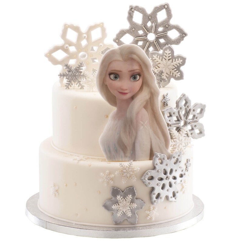 Disney Frozen Elsa Edible Cake Topper 14.8 X 21cm Cake Topper - Etsy