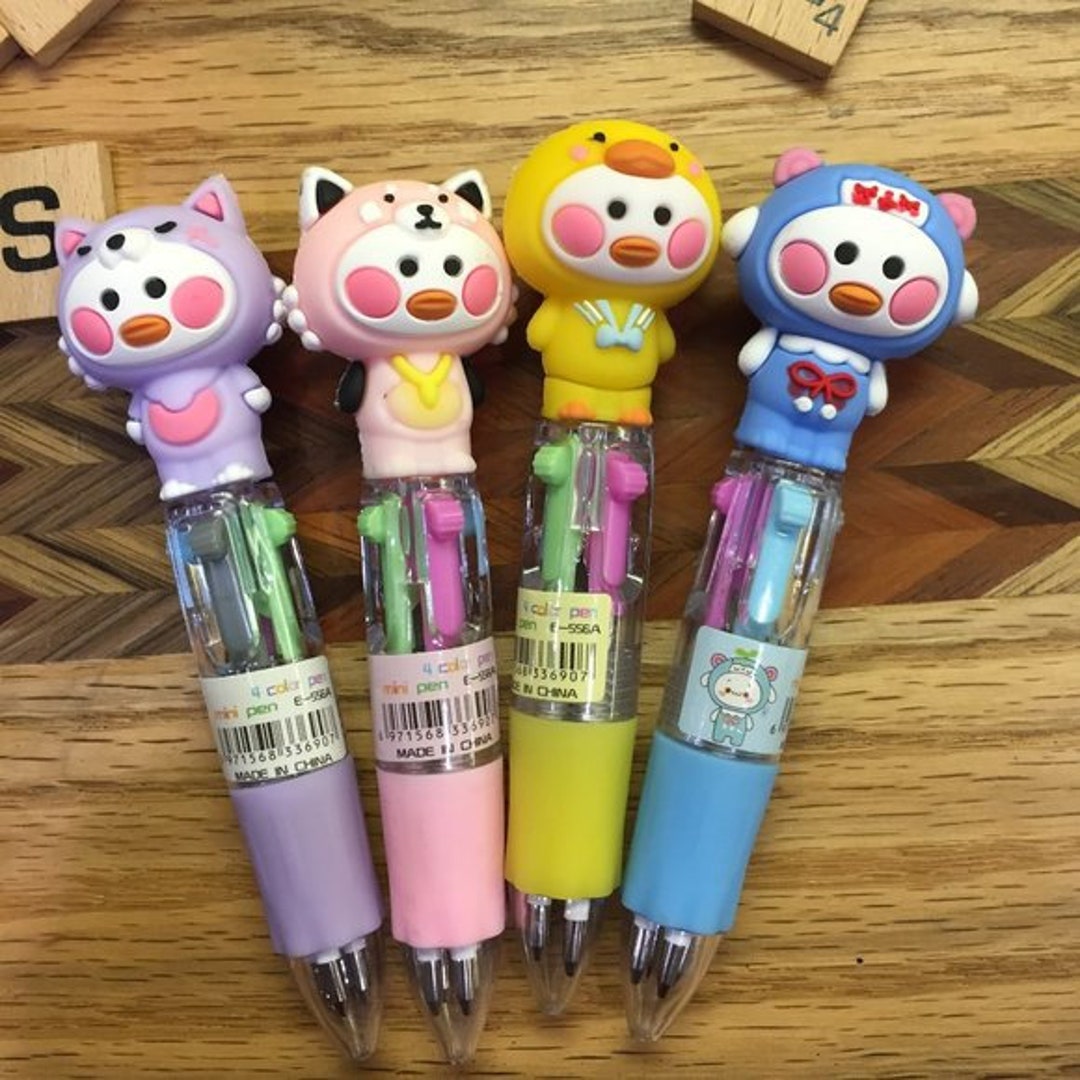 Animal Multi Color Ballpoint Pens 4 PACK - Etsy