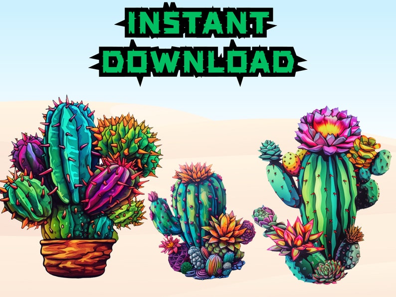 Cactus Svg Cactus Svg Files for Cricut Plant Svg Bundle - Etsy