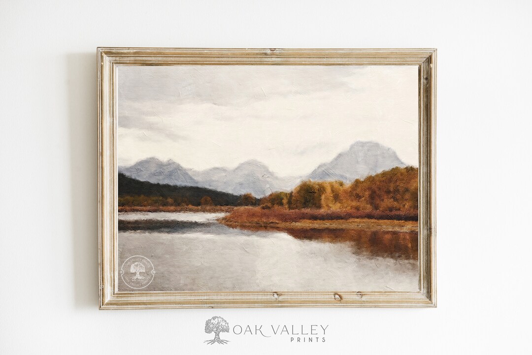 Grand Teton National Park Print: Oxbow Bend Fall Foliage (digital ...
