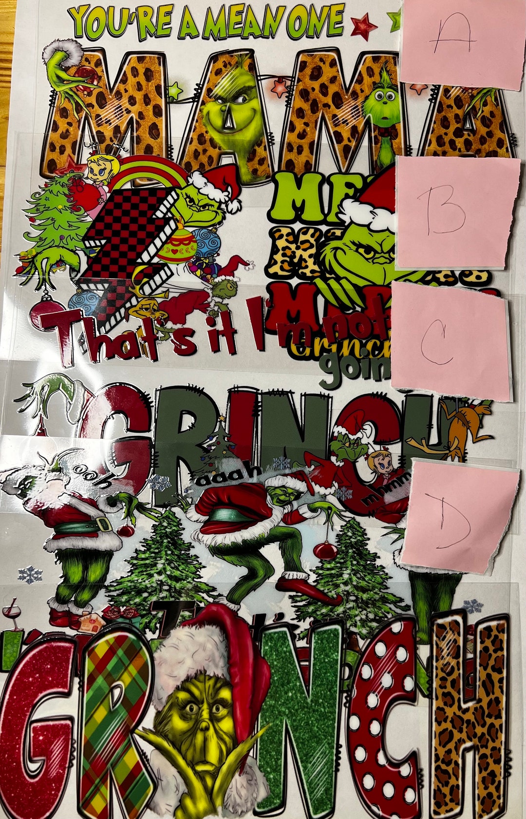 Grinch-uv DTF Wrap for 16oz Libby Cups - Etsy