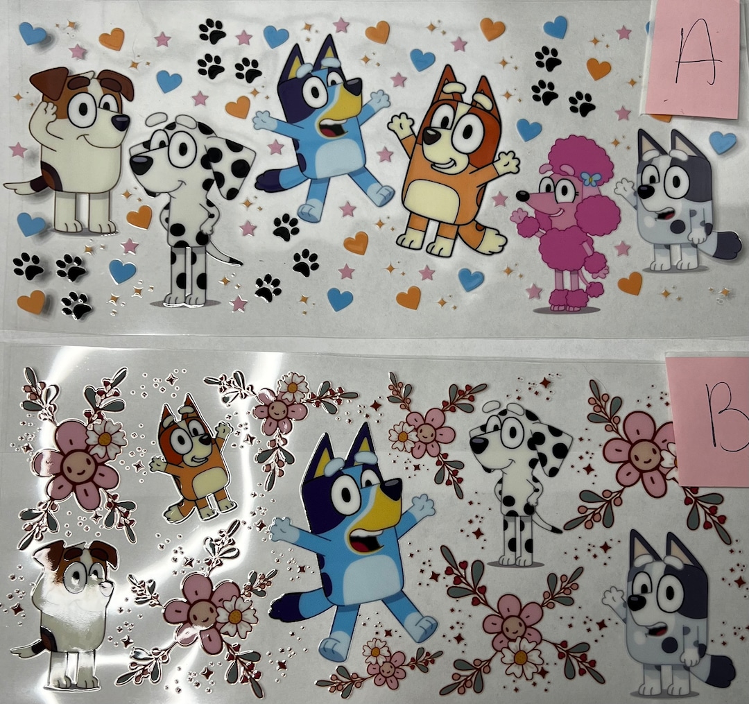 Bluey-uv DTF Wraps for 16oz Libbys - Etsy