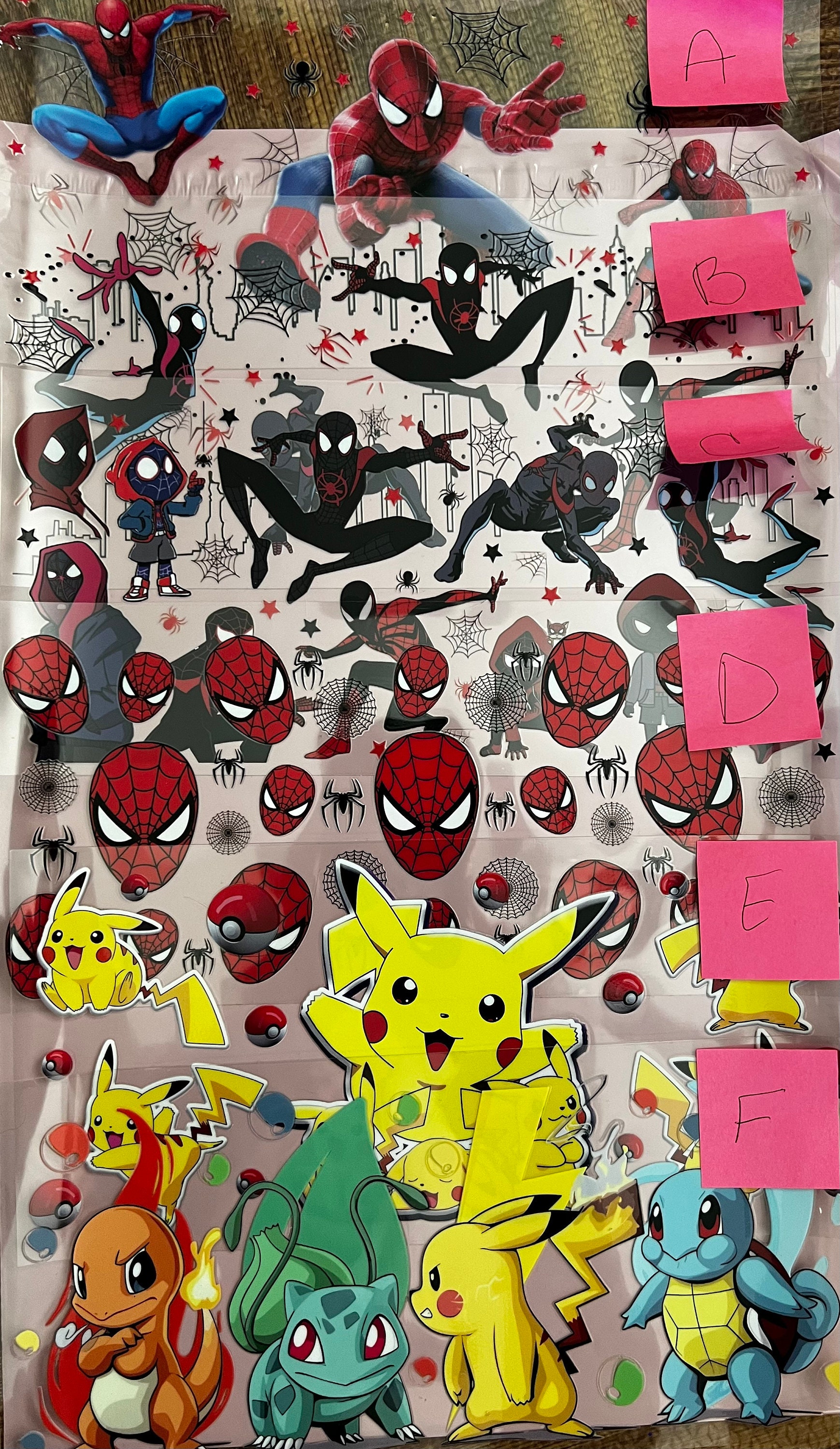 Spider-man/pokemon-uv DTF Wraps 16oz Libbys - Etsy