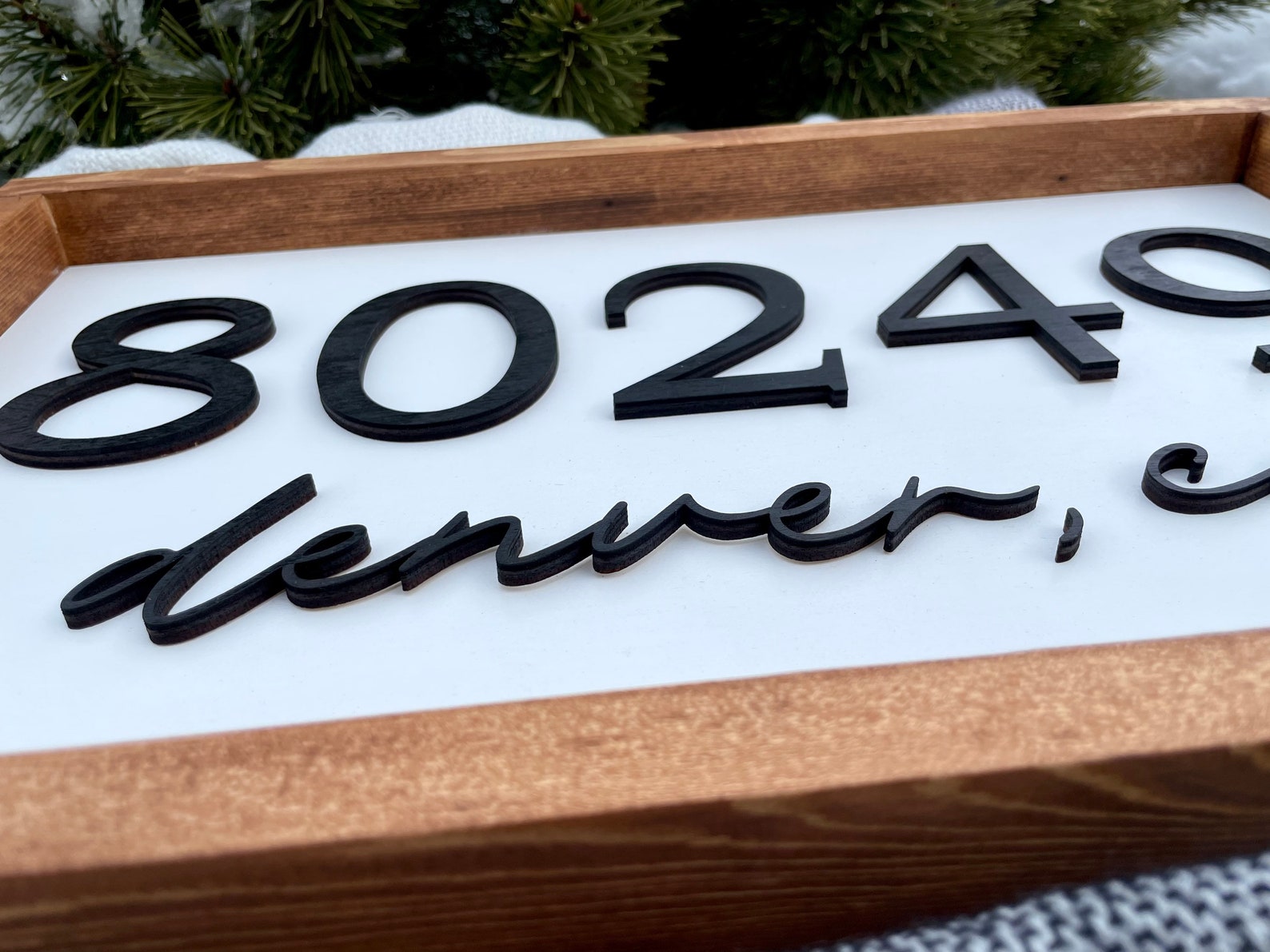 Custom City State Sign Zip Code Sign Address Sign City - Etsy