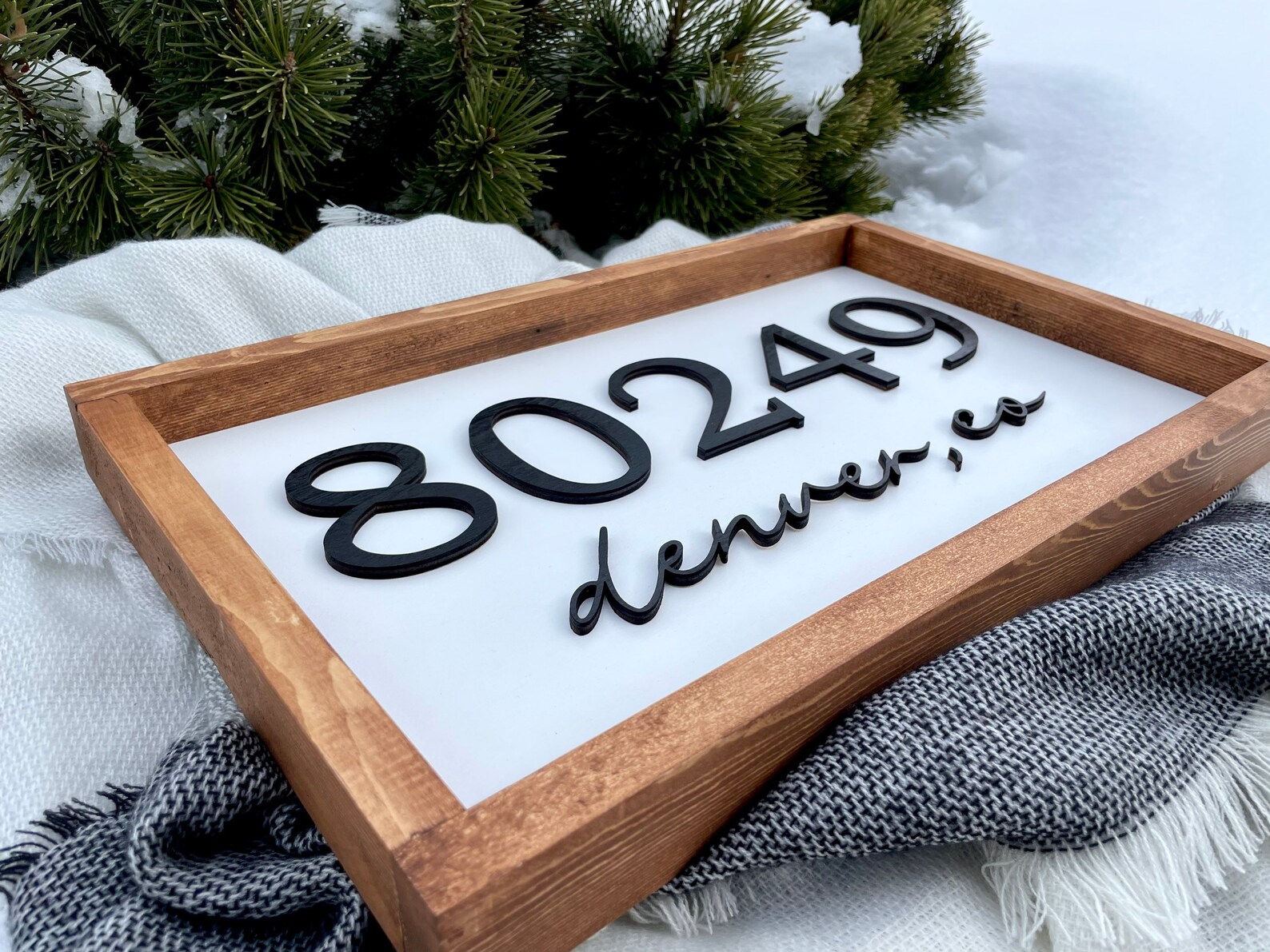 Custom City State Sign Zip Code Sign Address Sign City - Etsy