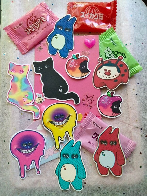 Weirdcore Sticker Paper & Party Supplies Stickers, Labels & Tags ...