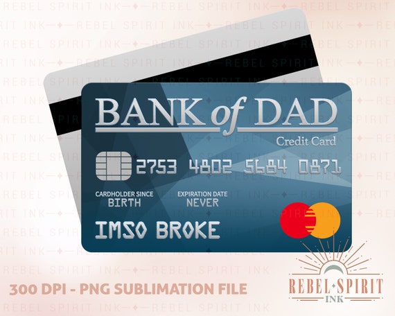 Bank of Dad PNG Fathers Day PNG Fathers Day Gift Gift for | Etsy Australia