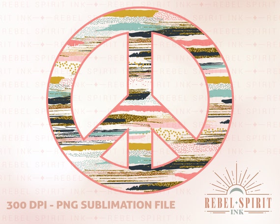 Boho Peace Sign PNG Peace Sign PNG Retro Sublimation Retro - Etsy Australia