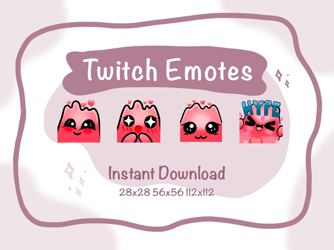 Valentine Sprite Emote Pack Aww, Blushing, Hype & Love Streamer Chat ...